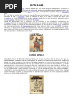 Calendario Incaico | PDF | Imperio Inca | Perú