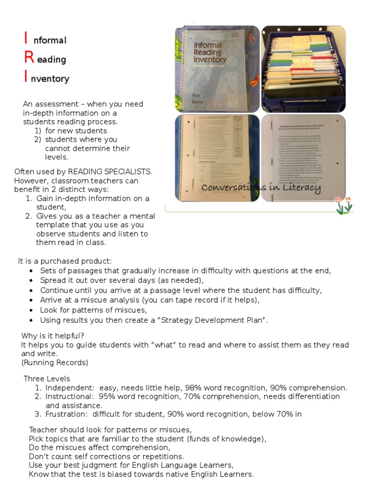 Running Records for Student Reading Assessment | PDF