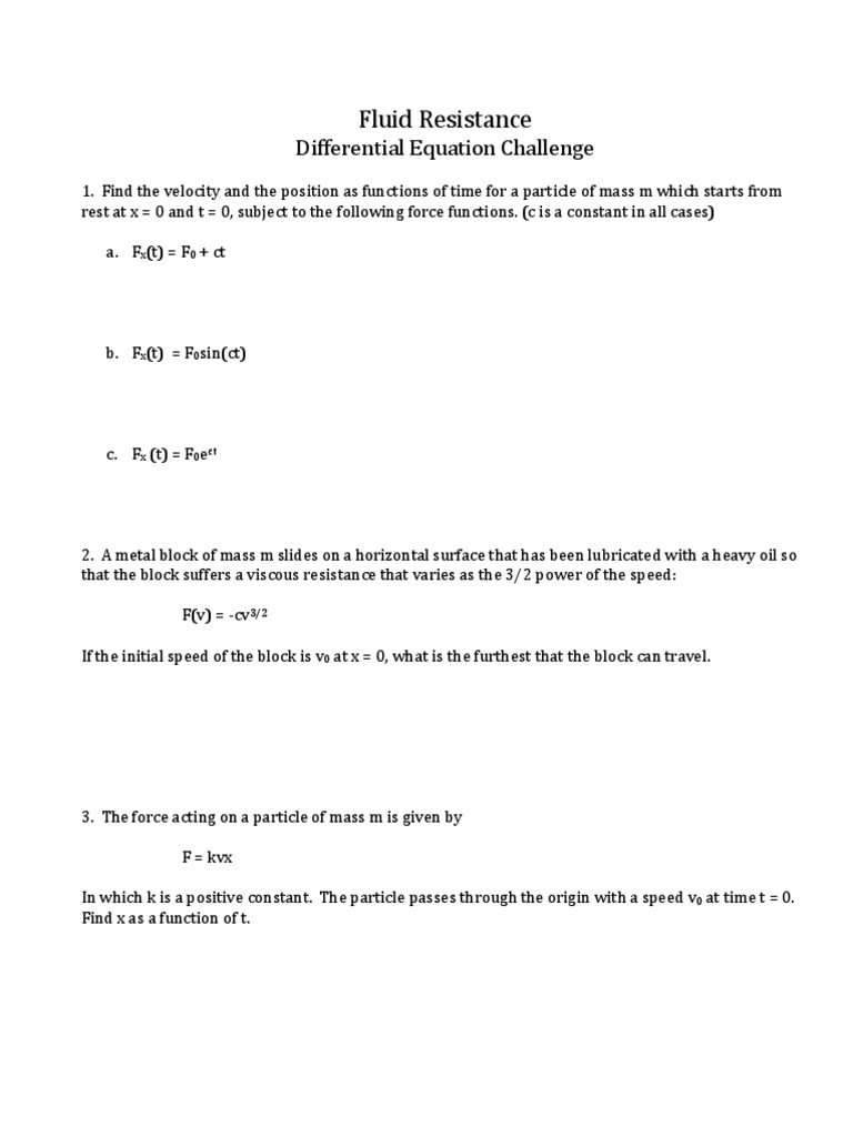 Diff Eqs | PDF | Science & Mathematics