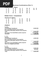 Chapter 5 Accounting For Business Combinations Solman | PDF | Consolidation (Business) | Equity ...