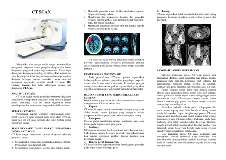 CT Scan Leaflet | PDF