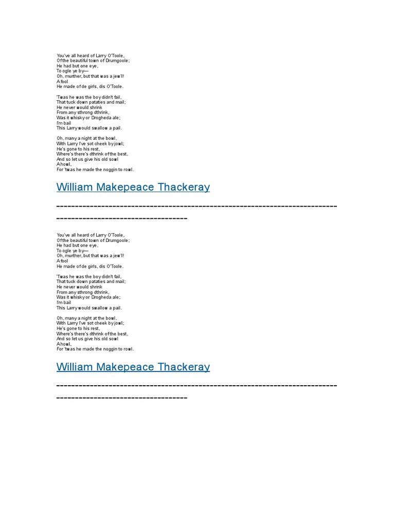 William Makepeace Thackeray | PDF