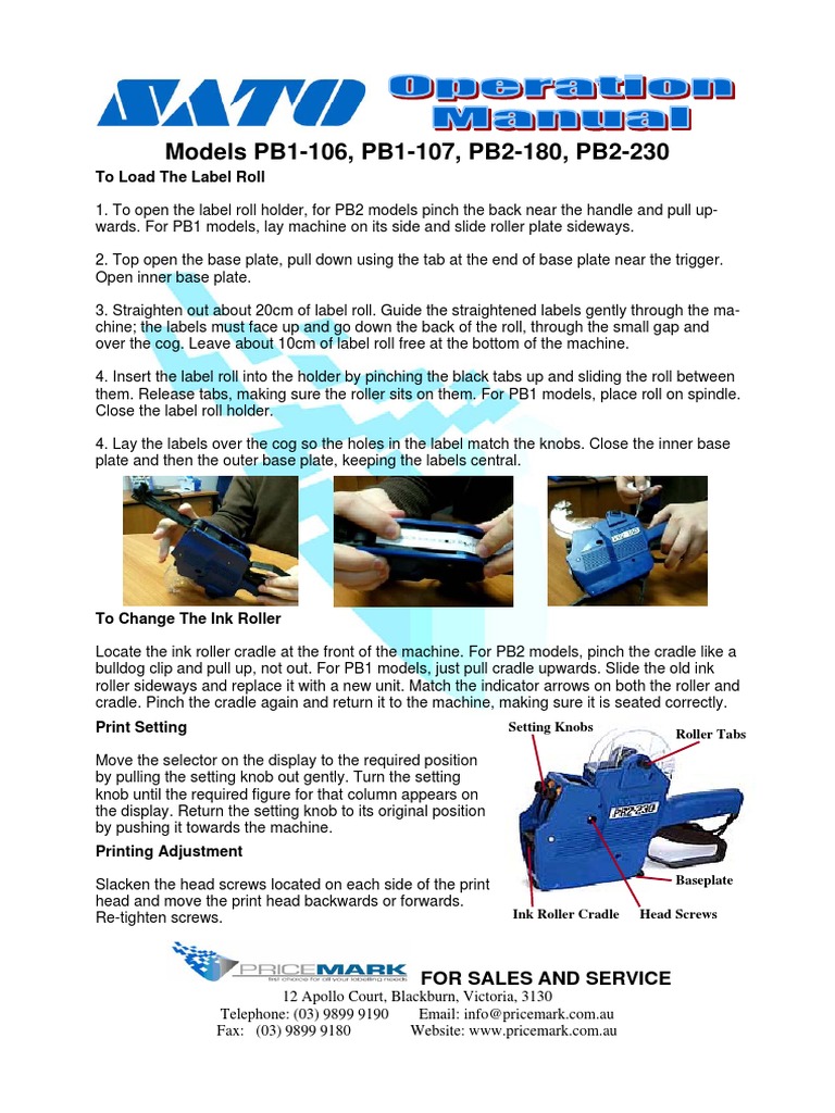 Sato Manual | Tools | Manufactured Goods