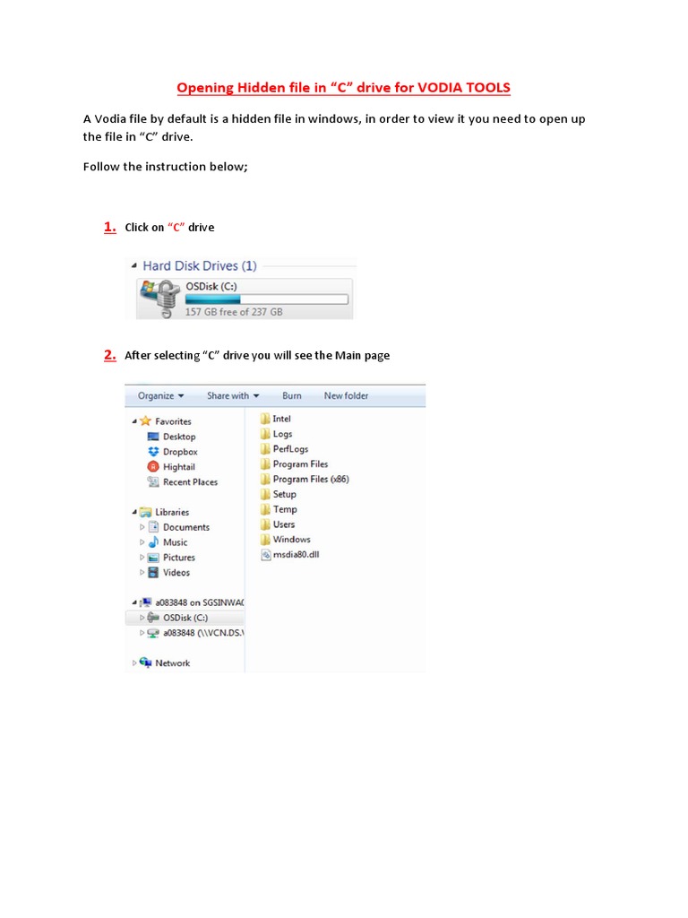 Opening Hidden File For VODIA | PDF | Computers