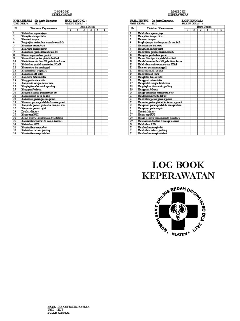 Log Book Hcu | PDF