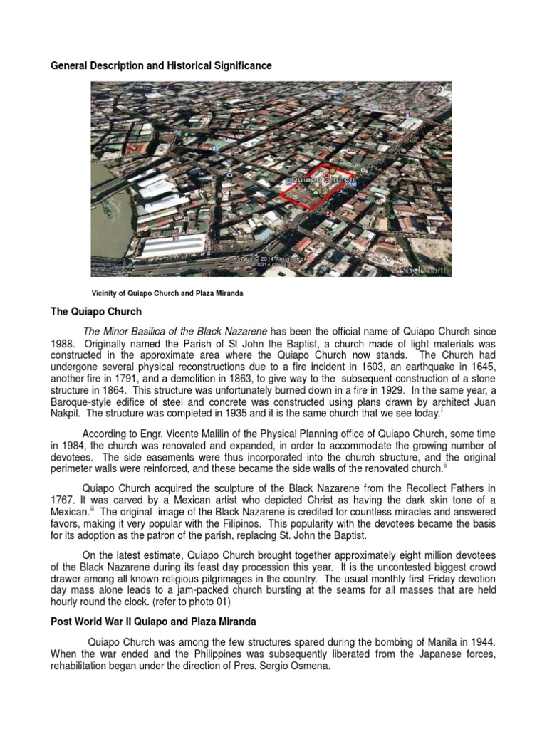 Spatial Analysis of Quiapo and Plaza Miranda | PDF | Transport | Business