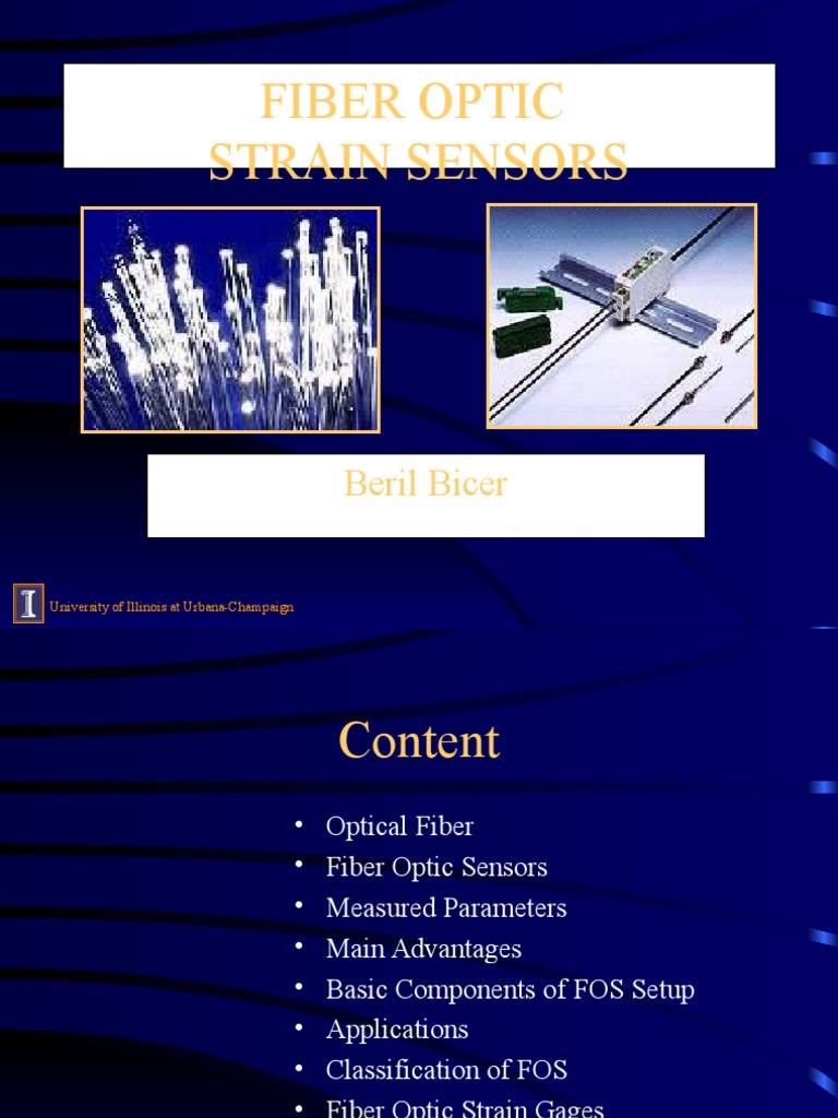 Fiber Optic Strain Sensors Beril Bicer | PDF | Optical Fiber ...