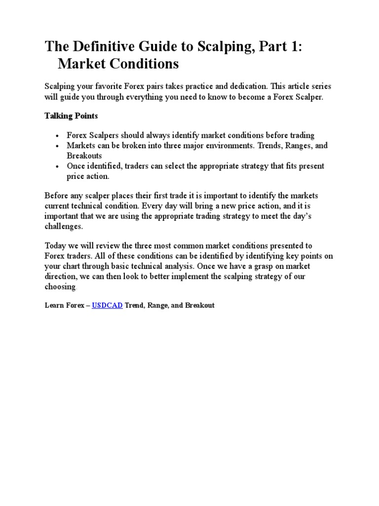 The Definitive Guide To Scalping | PDF | Order (Exchange) | Foreign ...