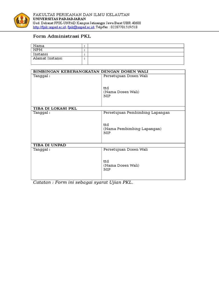 Form Administrasi | PDF