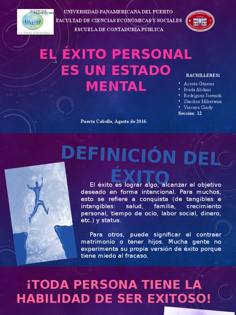 El Éxito Personal Es Un Estado Mental. | PDF | Felicidad | Actitud ...