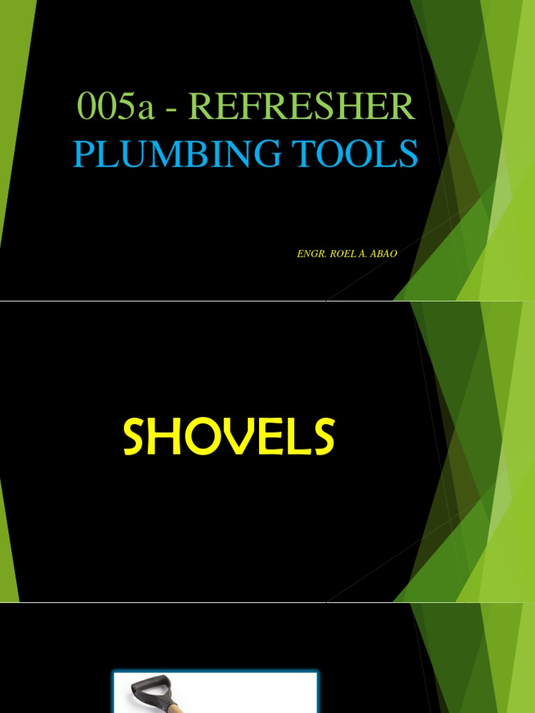 005a - Plumbing Tools | PDF