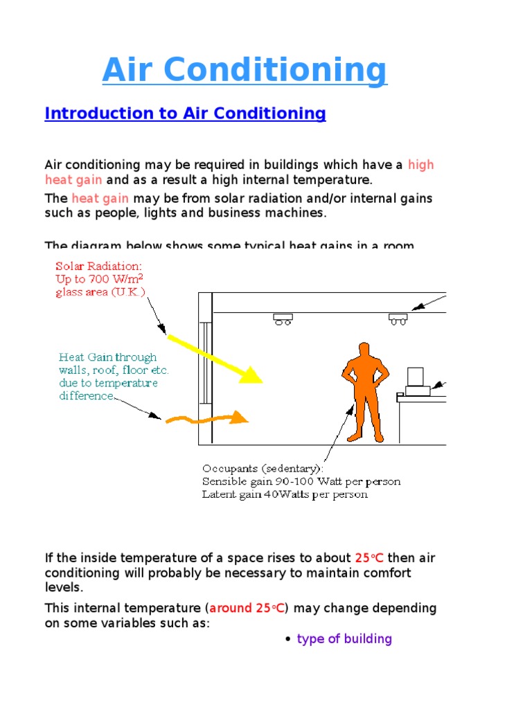 AirConditioning Lecture | PDF | Air Conditioning | Hvac