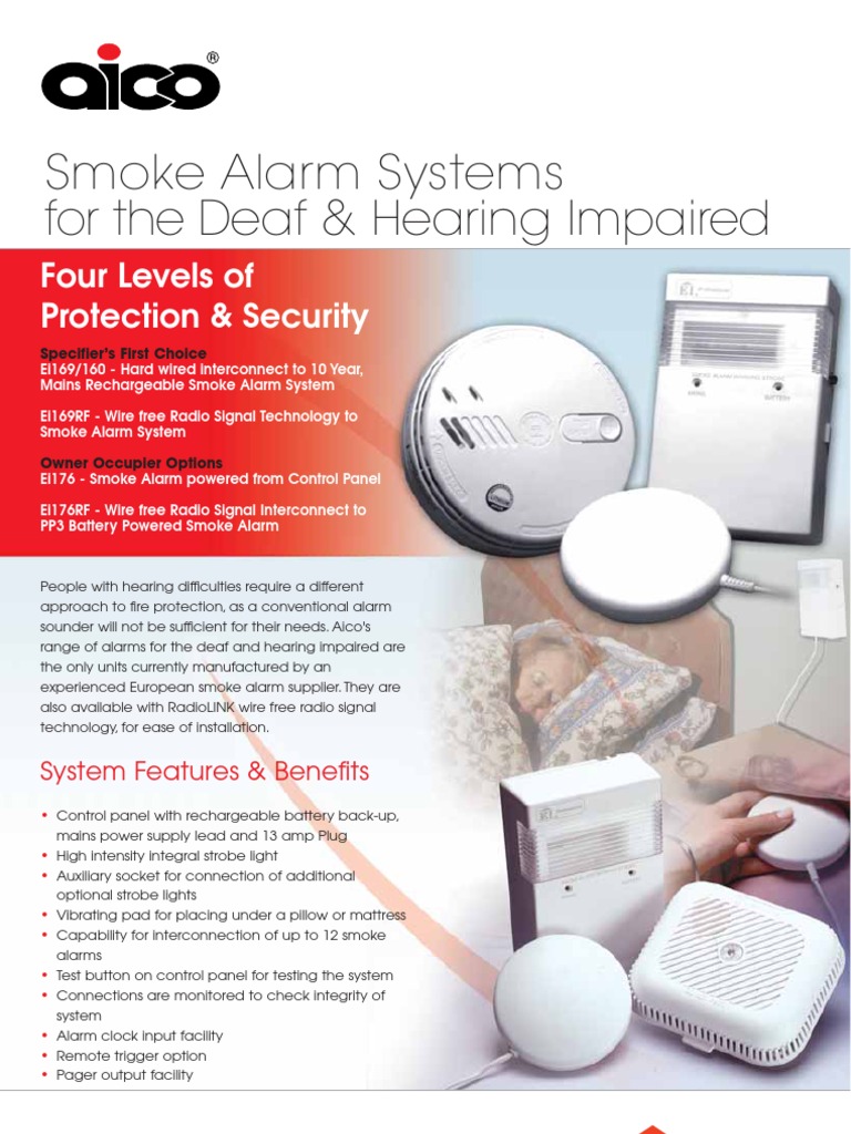Smoke Alarms for Deaf & Hearing Impaired | PDF | Electrical Connector ...