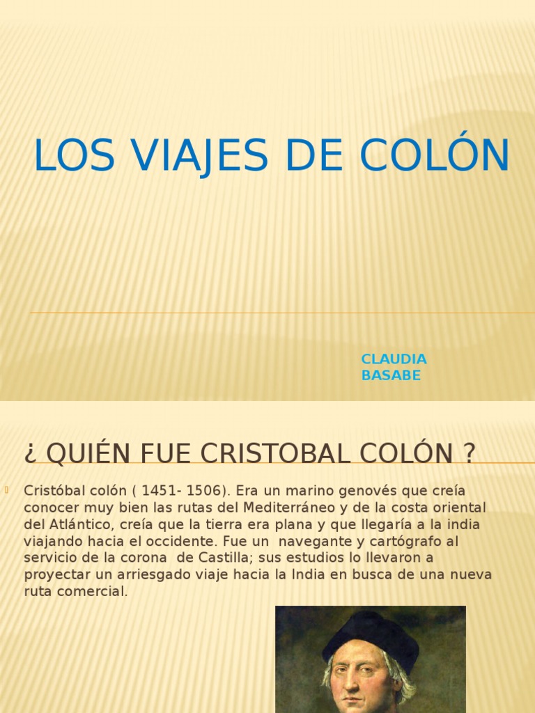 Los Viajes de Colón | PDF | Cristobal colon | Edad de la vela