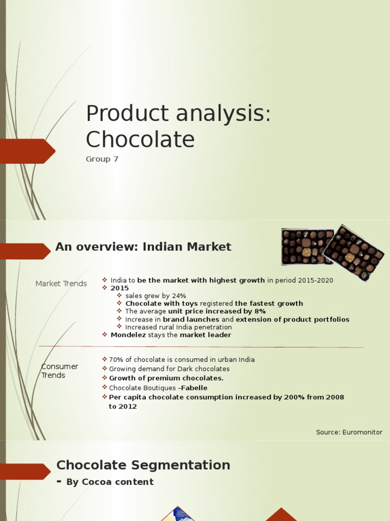 Product Analysis of chocolate | Mondelez International | Nestlé