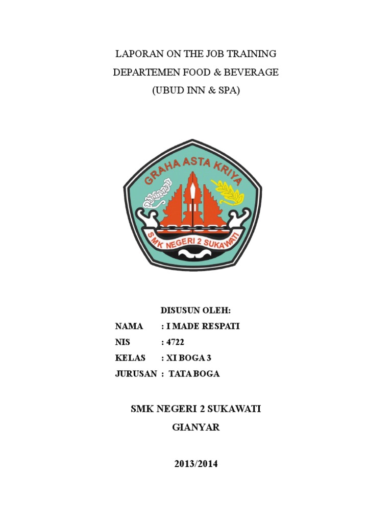 Laporan On The Job Training | PDF