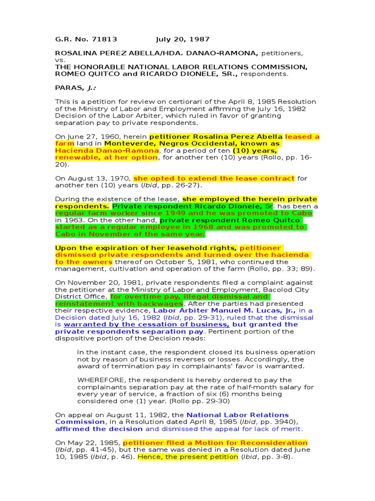 Labor Arbiter Manuel M. Lucas, JR., in A | PDF | Employment | Labour Law