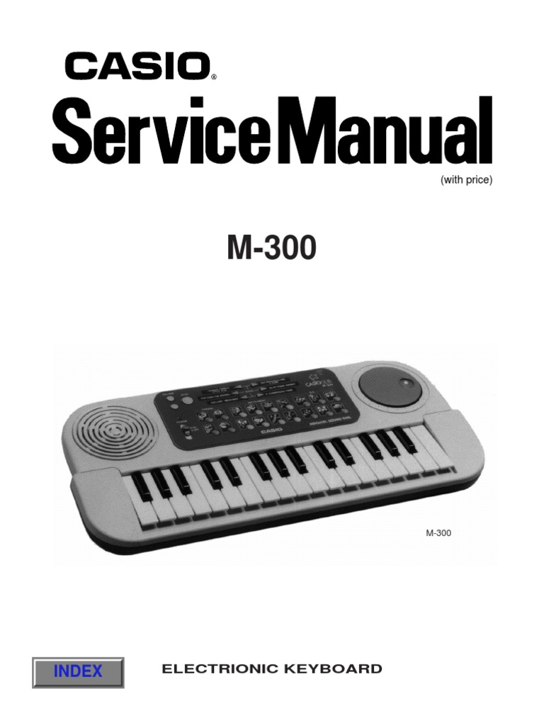 Casio M300 Service Manual | PDF | Amplifier | Resistor
