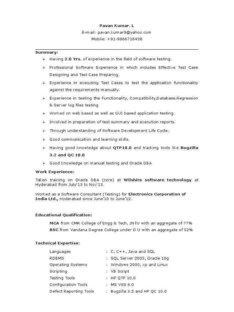 Pavankumar Testing Oracle Pdf Oracle Corporation Software