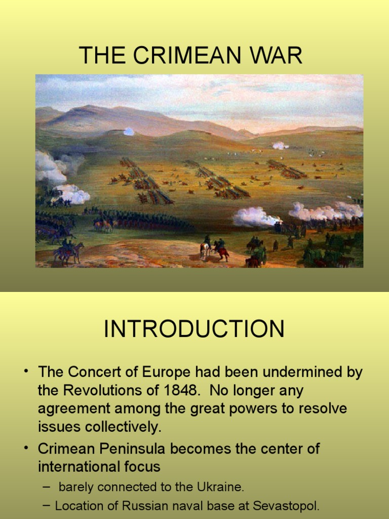 The Crimean War: A Turning Point in European History | PDF | Crimean ...