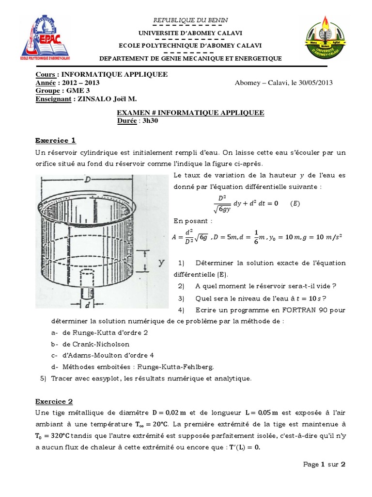 Informatique Appliquee Cas Pratique | PDF | Science des matériaux ...