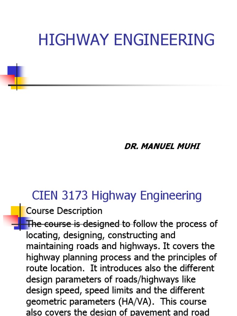 Introduction to Highway Engineering: A Comprehensive Overview of the ...