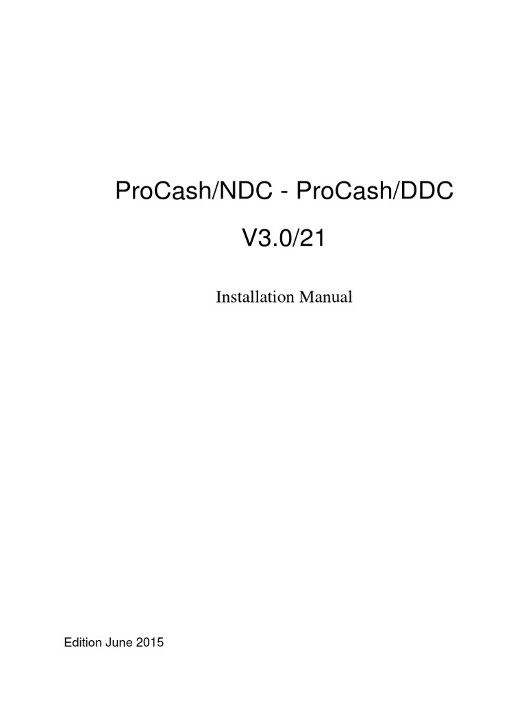 ProCash NDC-DDC V3021 InstallationManual en | PDF | Transmission Control Protocol | Installation ...