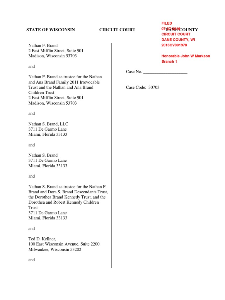 Lawsuit Filed Against Promega and Bill Linton | PDF | Stocks | Initial ...