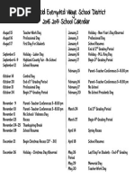 2009-2010 School Year Calendar | PDF