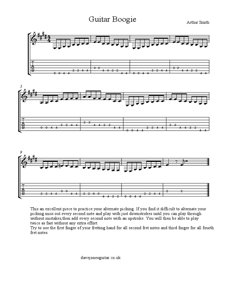 Guitar Boogie Practice Guide | PDF