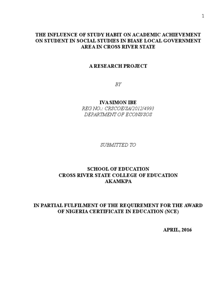 Iva Project | PDF | Correlation And Dependence | Study Skills