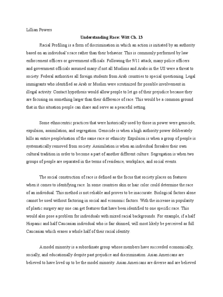 Understanding Race | PDF | Race (Human Categorization) | Minority Group