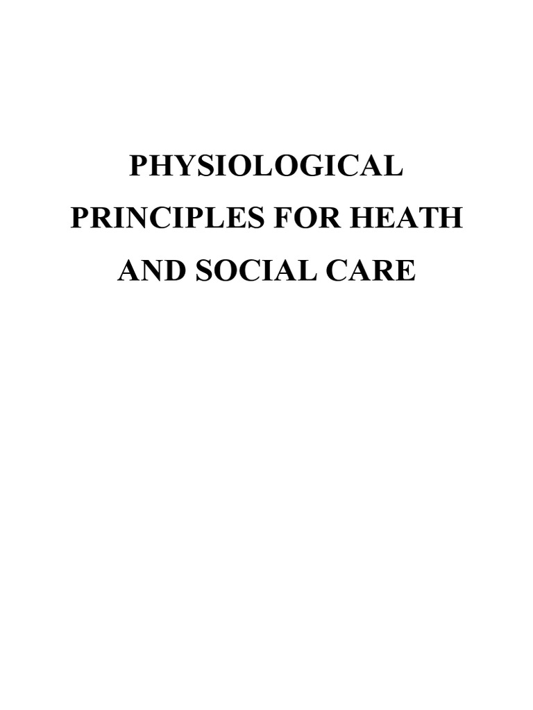 Physiological Principles | Download Free PDF | Digestion | Homeostasis