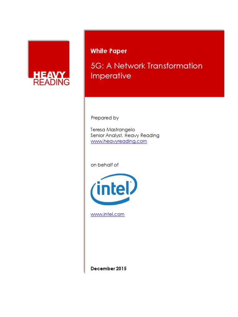 5g A Network Transformation Imperative Pdf Lte Telecommunication