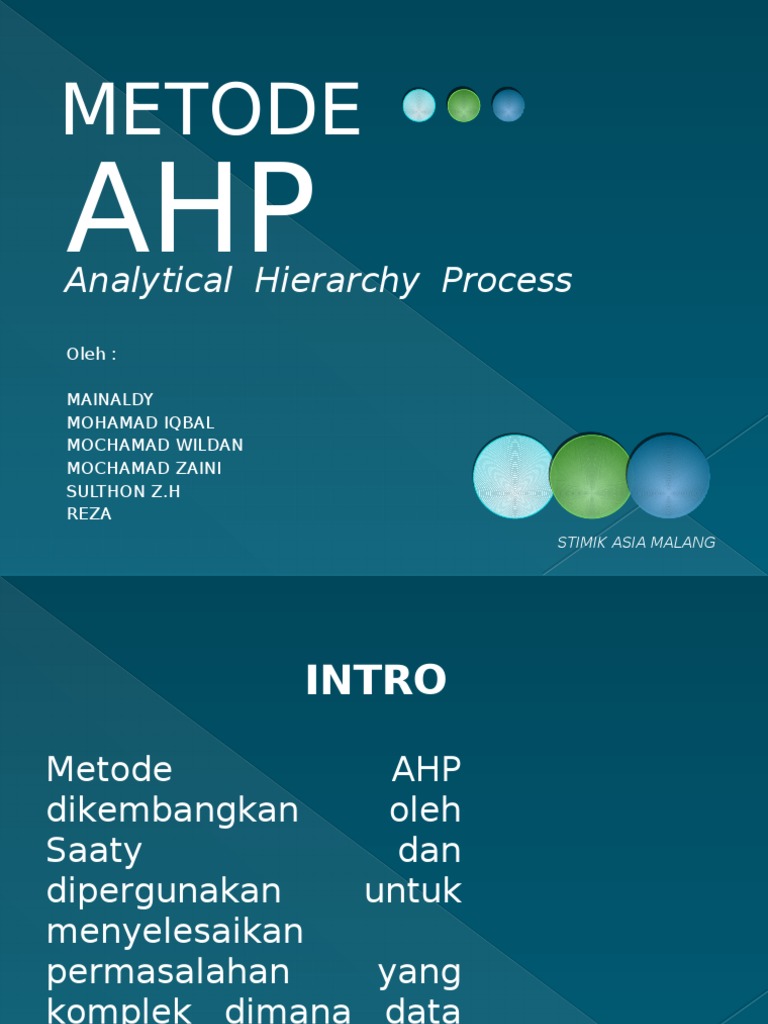 SPK PPT Ahp | PDF | Komputer