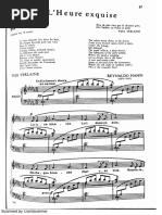 Hahn R. L'Heure Exquise (High Voice) | PDF