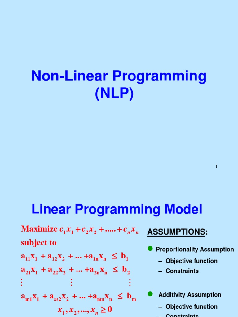 NLP 2016 Intro | PDF | Mathematical Optimization | Linear Programming