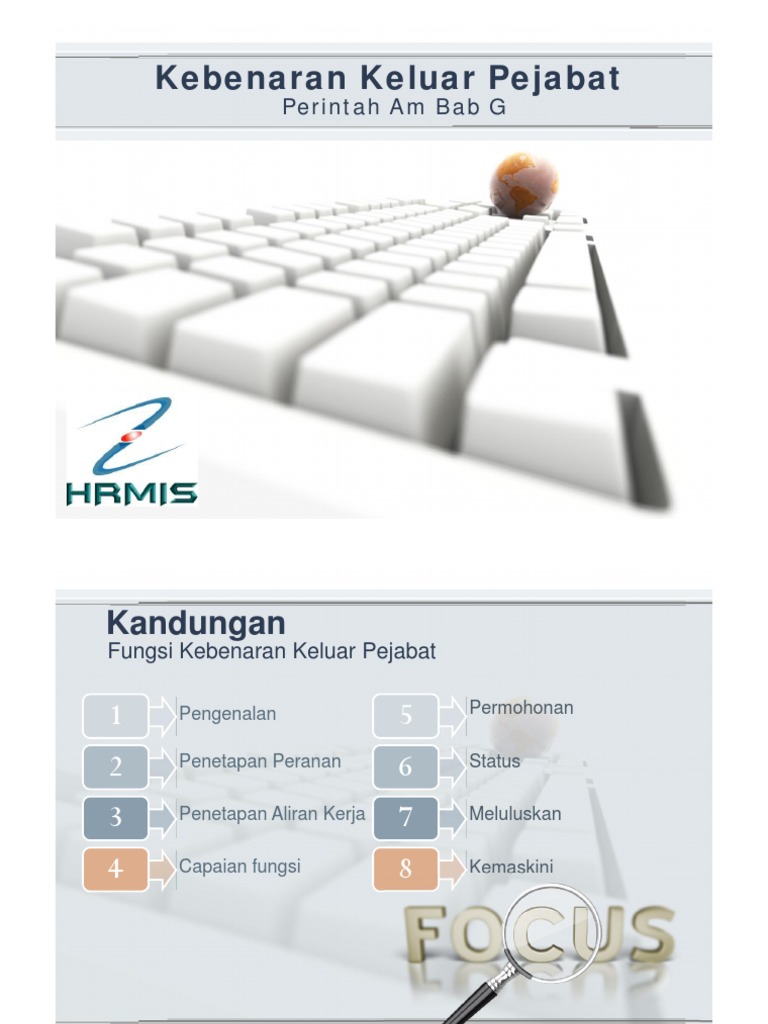 Nota Taklimat Kebenaran Keluar Pejabat | PDF