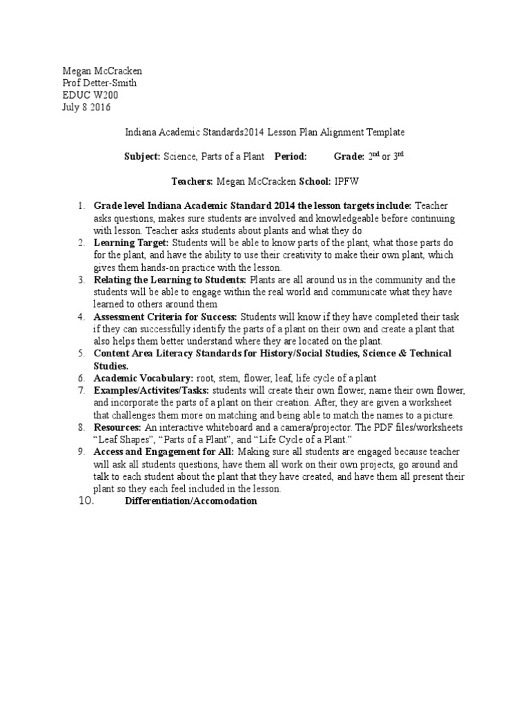 Lesson Plan Evaluation | PDF