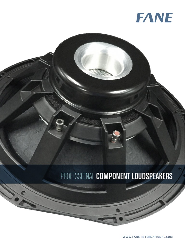 Fane Overview Catalogue 2016 - Web160516 PDF | PDF | Loudspeaker | Hertz