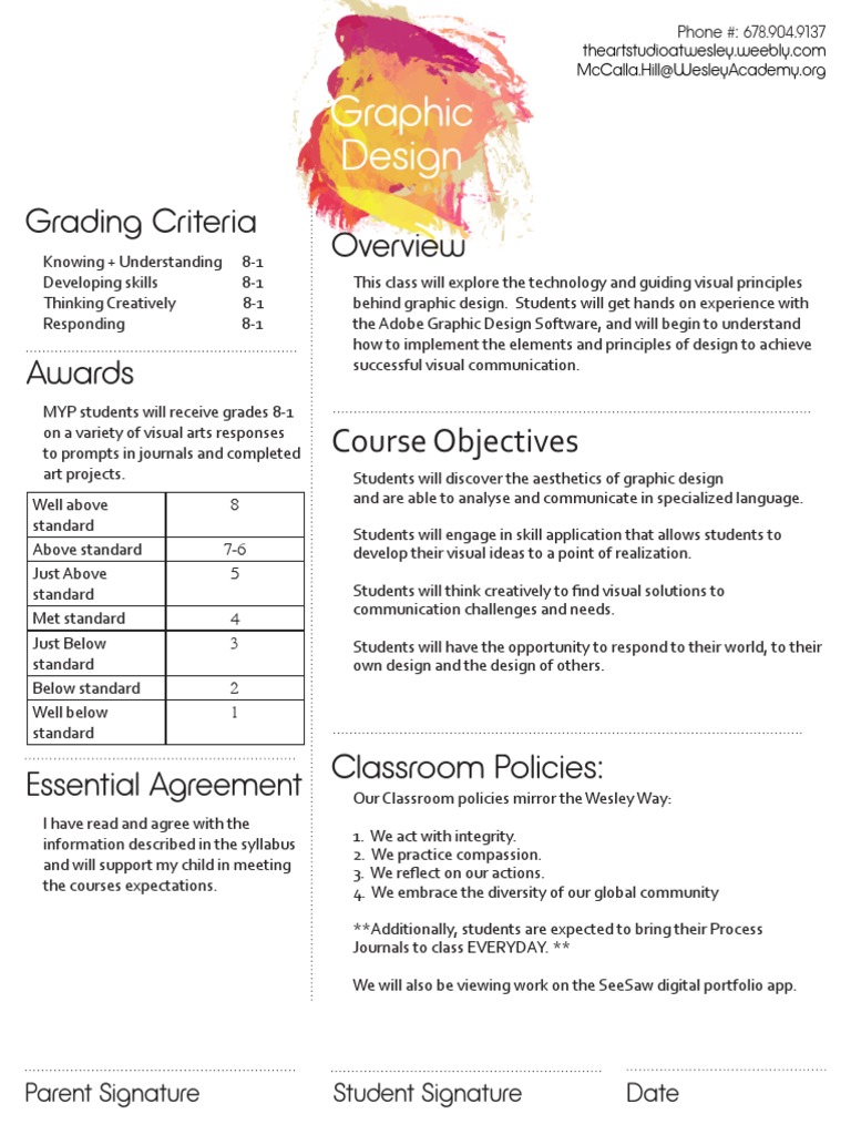 Syllabus Graphic Design | PDF