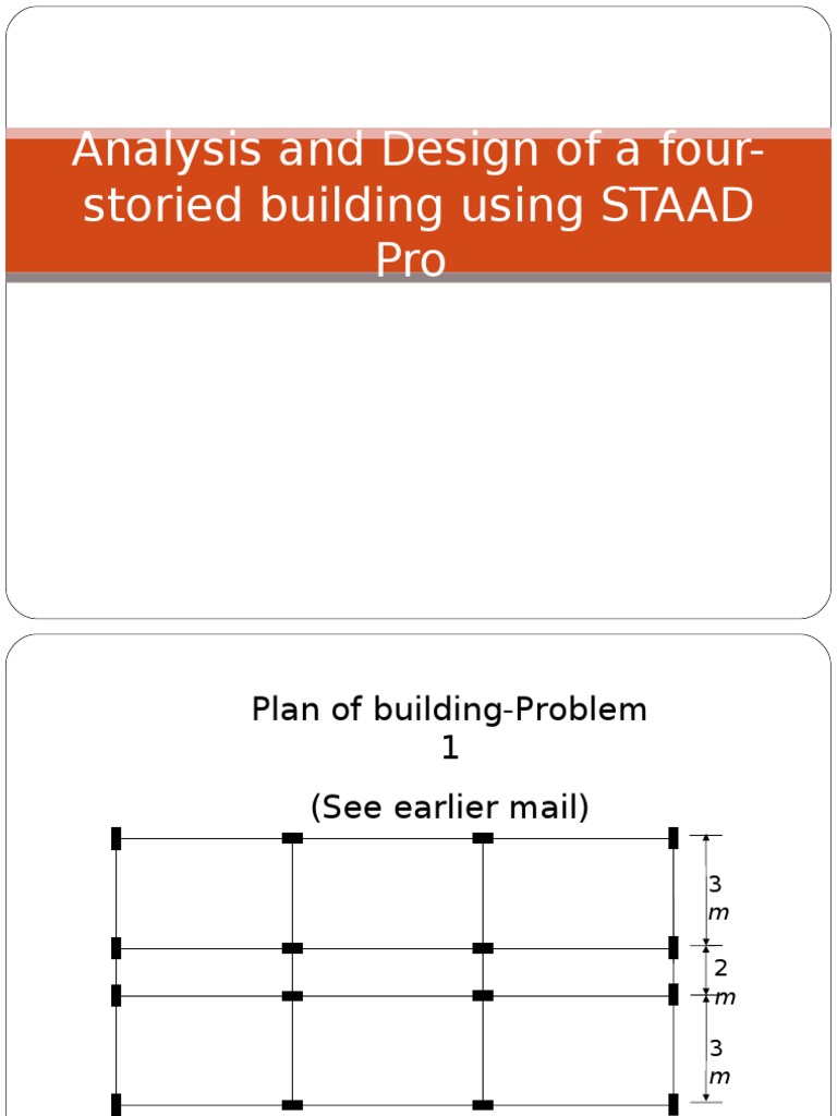 Analysis and Design of 4 Storey Building