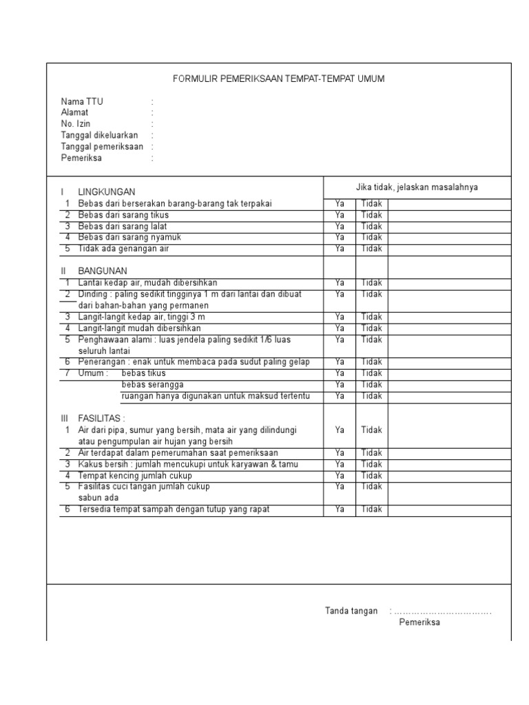 Formu Is Ttu Dan TPM | PDF