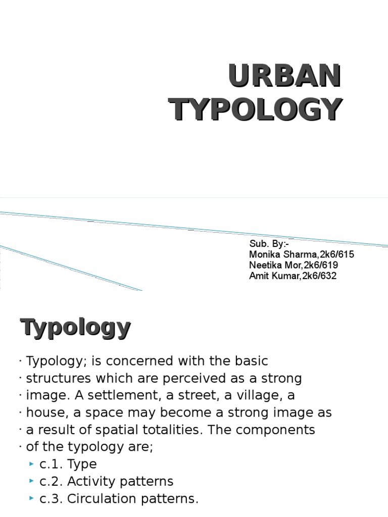 7 Urban Typology | PDF | Urban Area | Suburb
