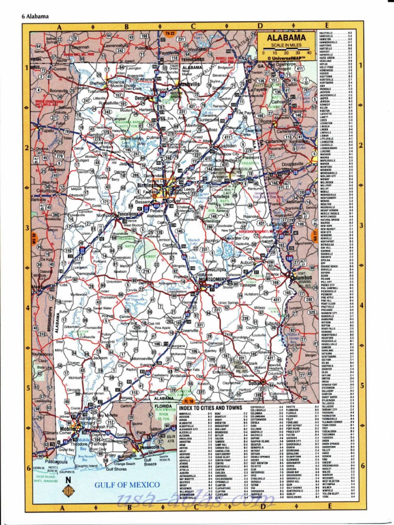 North American Road Atlas | PDF