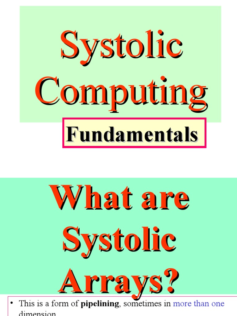 Lecture006. Introduction Systolic Array | PDF | Field Programmable Gate Array | Central ...