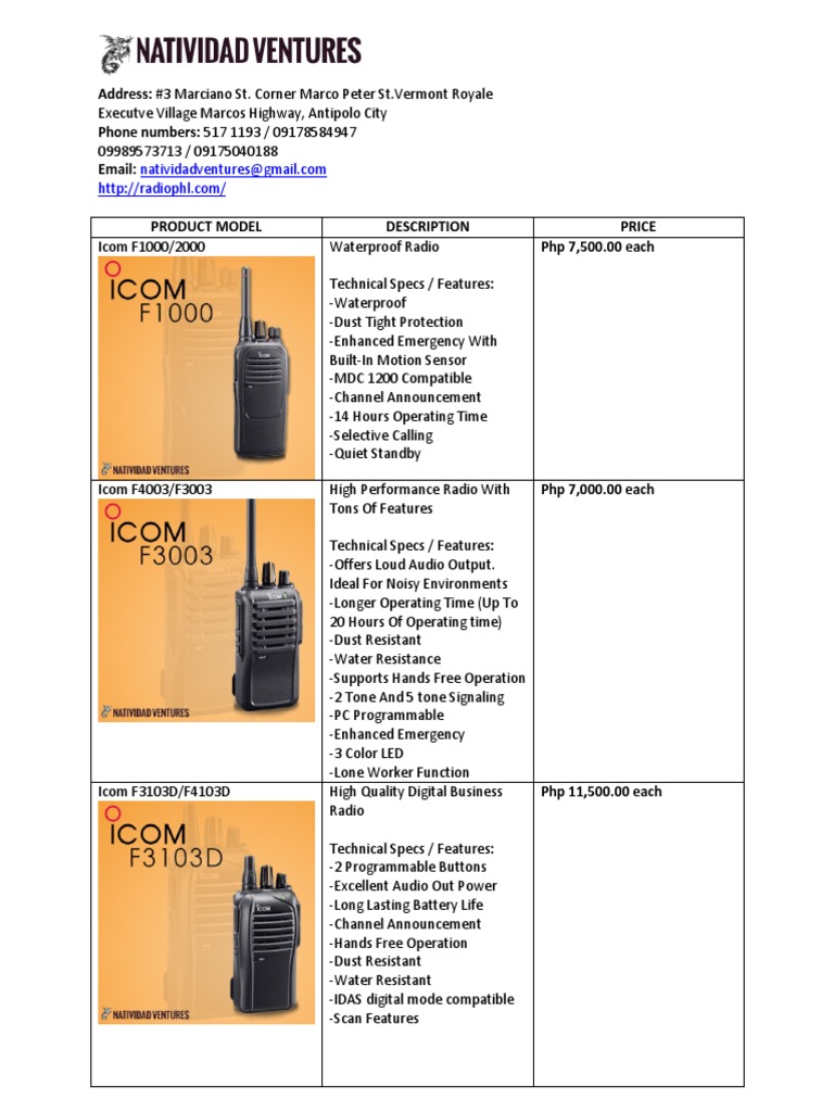Two way radio.pdf | Electronics | Telecommunications