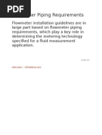 Flow Metering Straight Run Requirements | PDF | Flow Measurement | Pipe ...