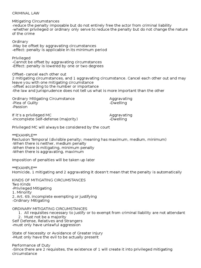 Mitigating Circumstances | PDF | Plea | Search Warrant