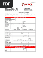 VALMO FRANCHISE FORM | PDF